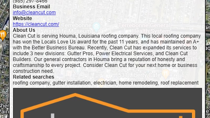 Clean Cut Roofing : Scribble Maps