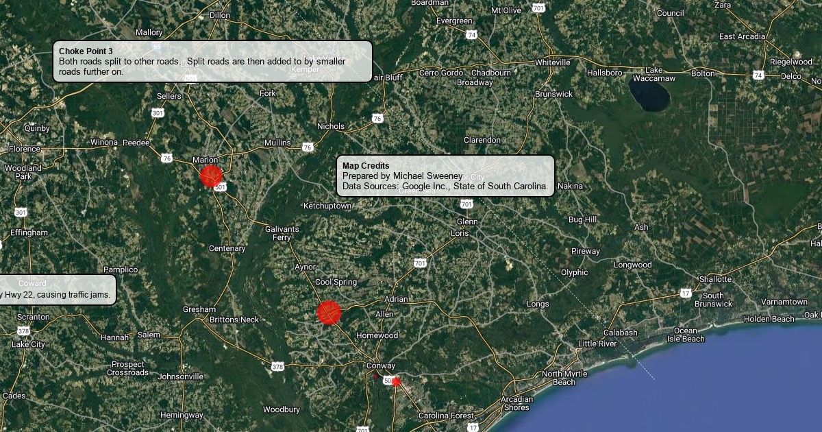 Evacuation Planning-Traffic Issues : Scribble Maps