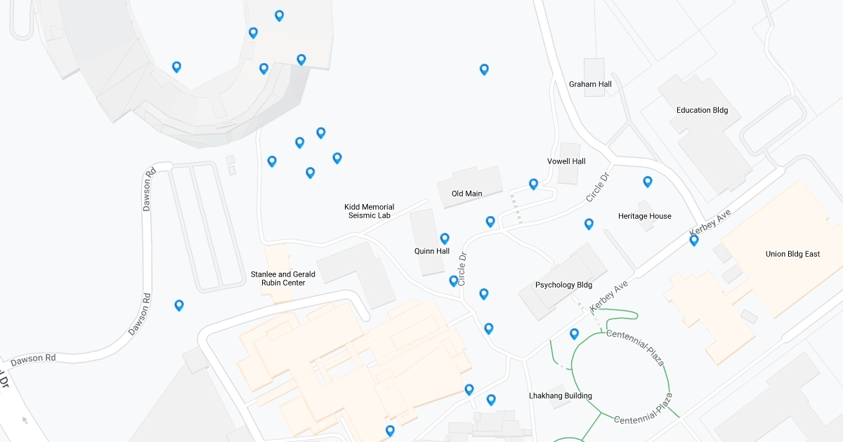 Spotters' locations : Scribble Maps