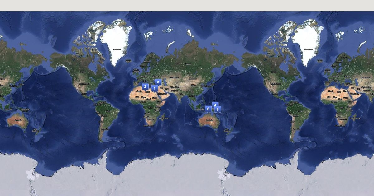 Australian battles World War 2 : Scribble Maps