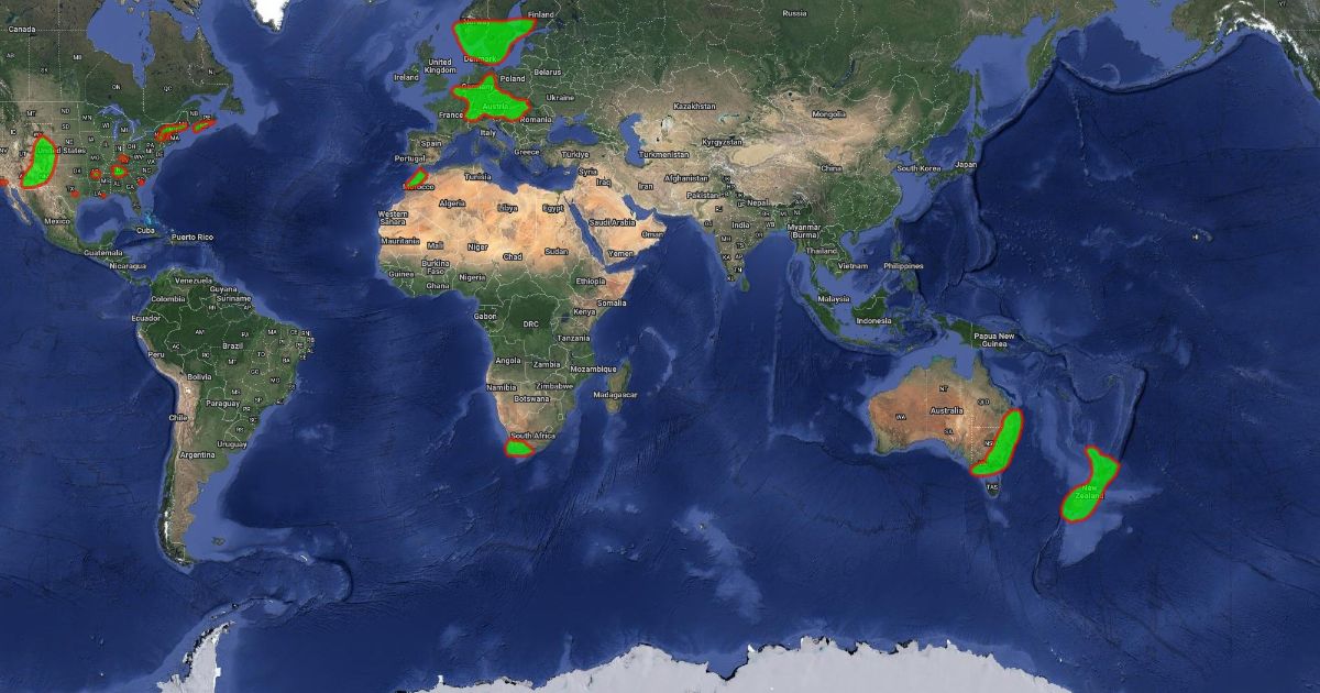 Possible places to live : Scribble Maps