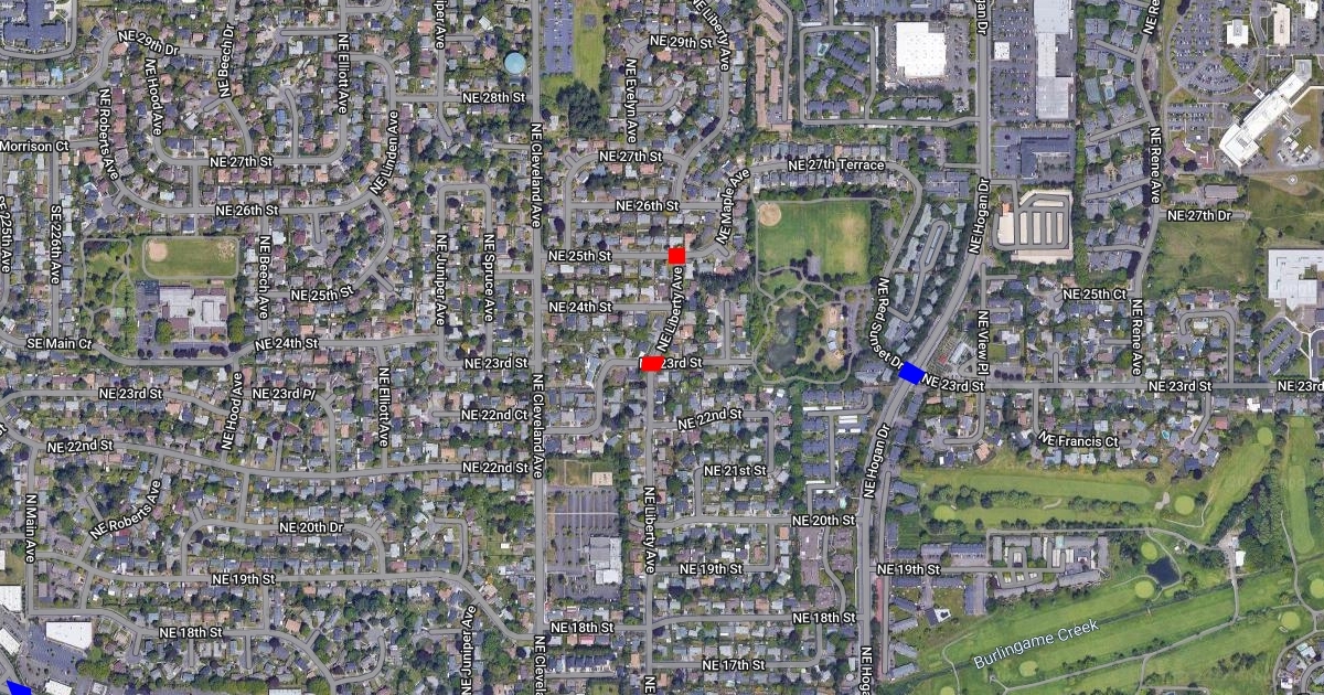 map of intersections : Scribble Maps
