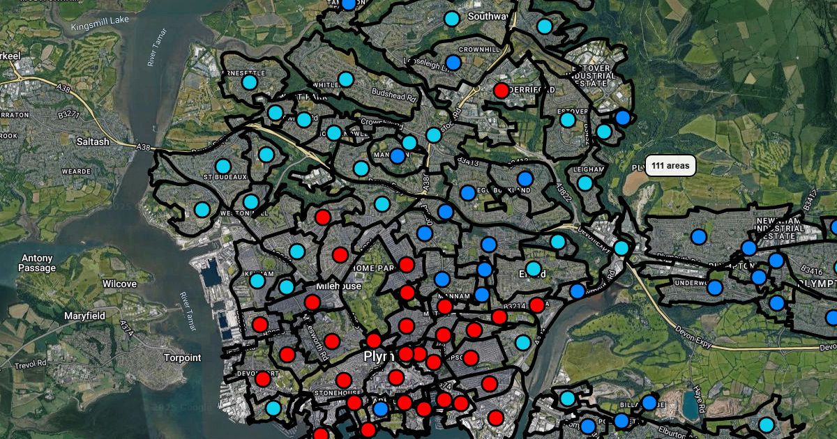 Plymouth Areas : Scribble Maps