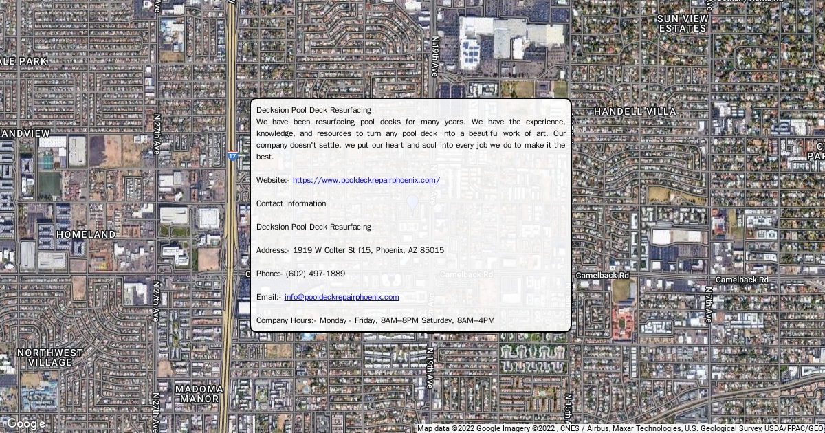 Decksion Pool Deck Resurfacing : Scribble Maps