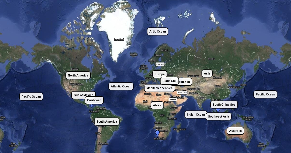Map of the World : Scribble Maps