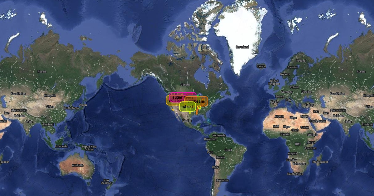 my map of agriculture : Scribble Maps