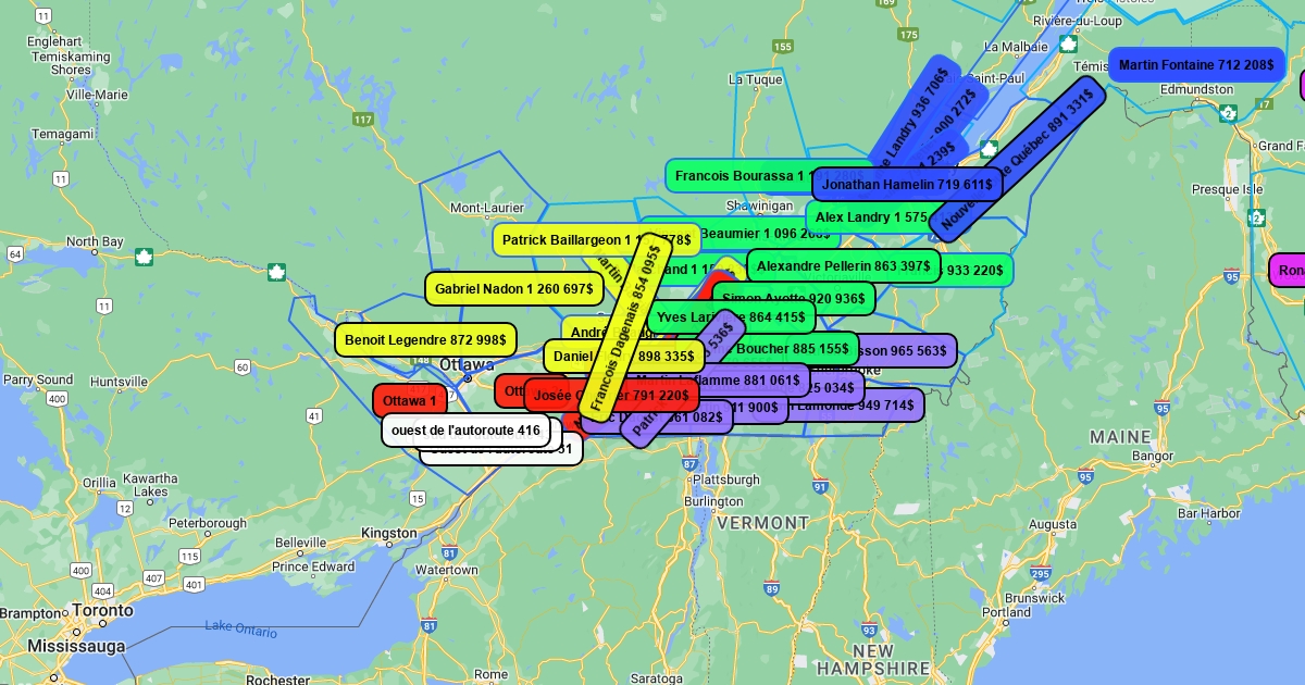 Québec 10 mai 2022 : Scribble Maps