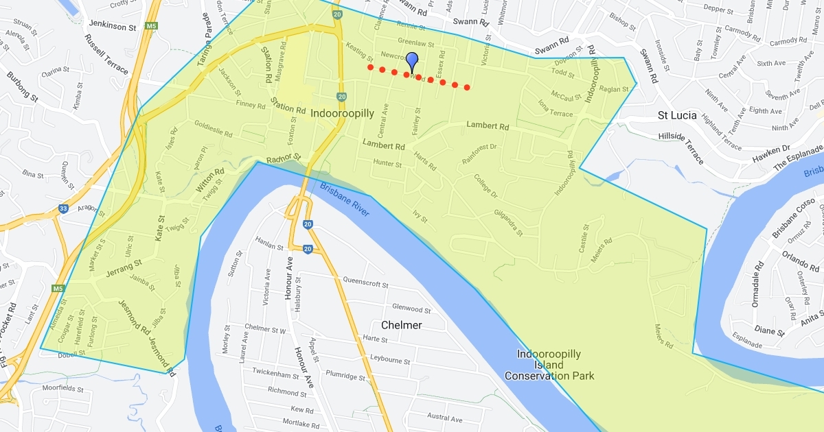 Map of Indooroopilly : Scribble Maps