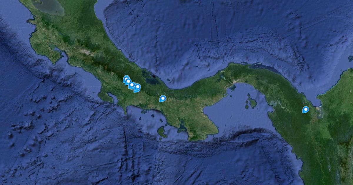 Puntos altos de Panamá : Scribble Maps