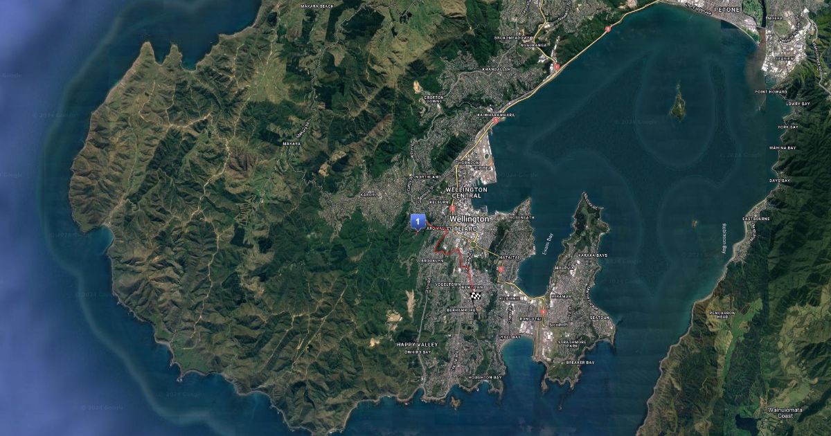 Map of wellington nature spots : Scribble Maps