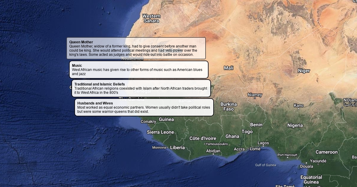 English 2 Map West African : Scribble Maps