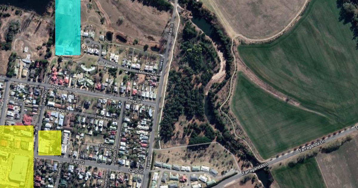 Map of bega geography : Scribble Maps