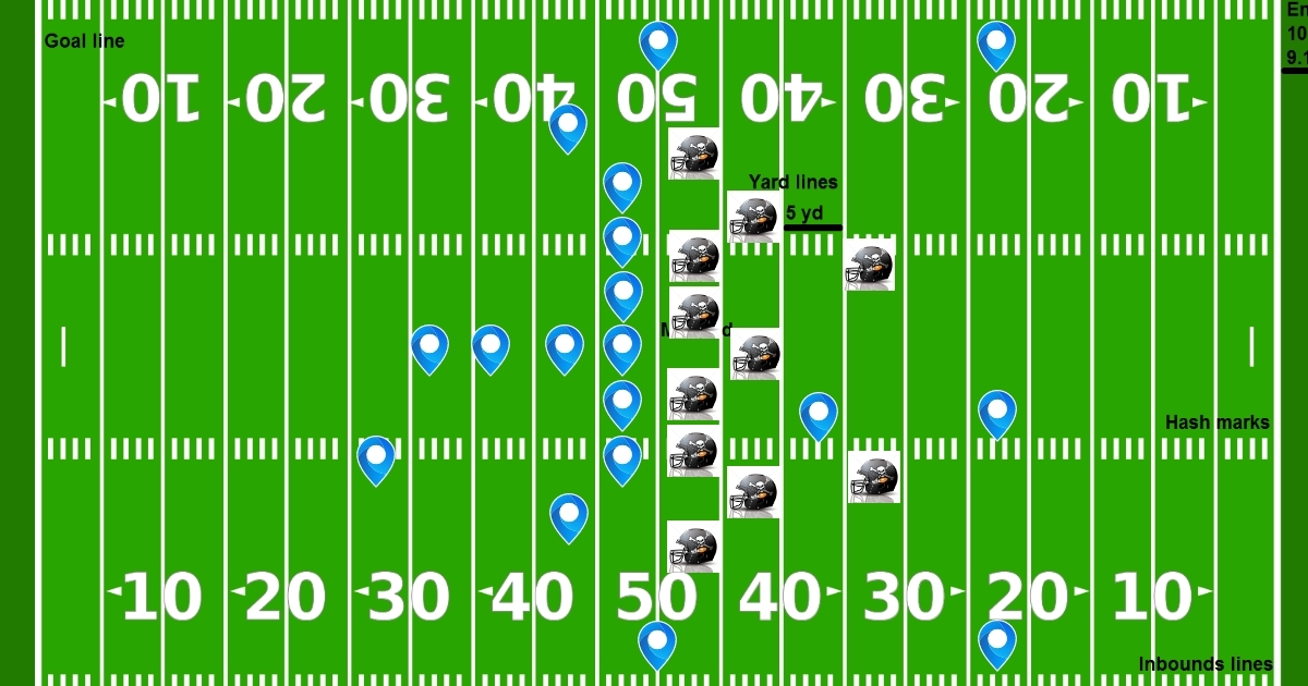 American Football Field : Scribble Maps