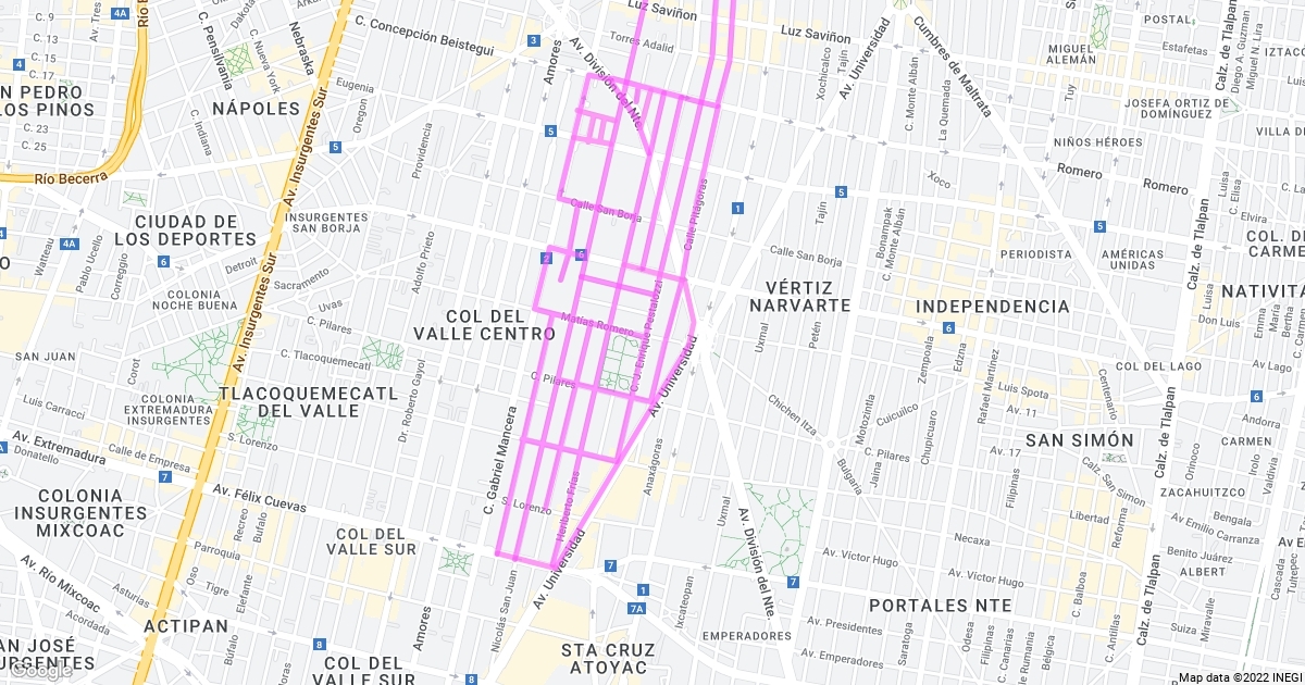 Recorridos : Scribble Maps