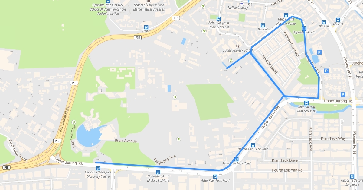 Camp Running route 2 : Scribble Maps