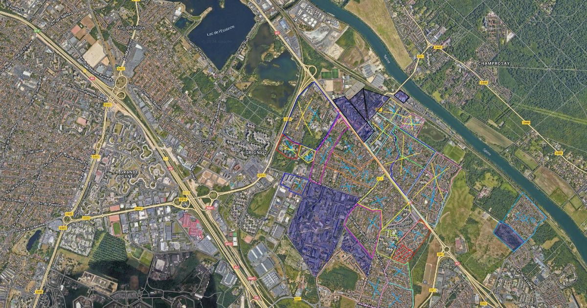 Ris-Orangis : Scribble Maps