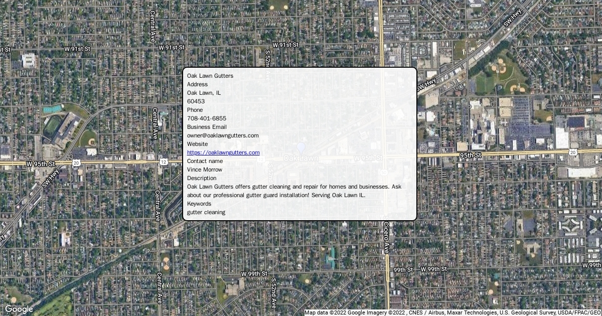 Oak Lawn Gutters : Scribble Maps