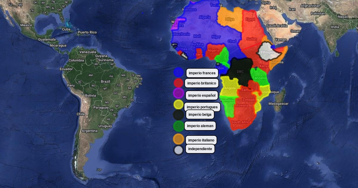 mapa imperialista(Africa) : Scribble Maps
