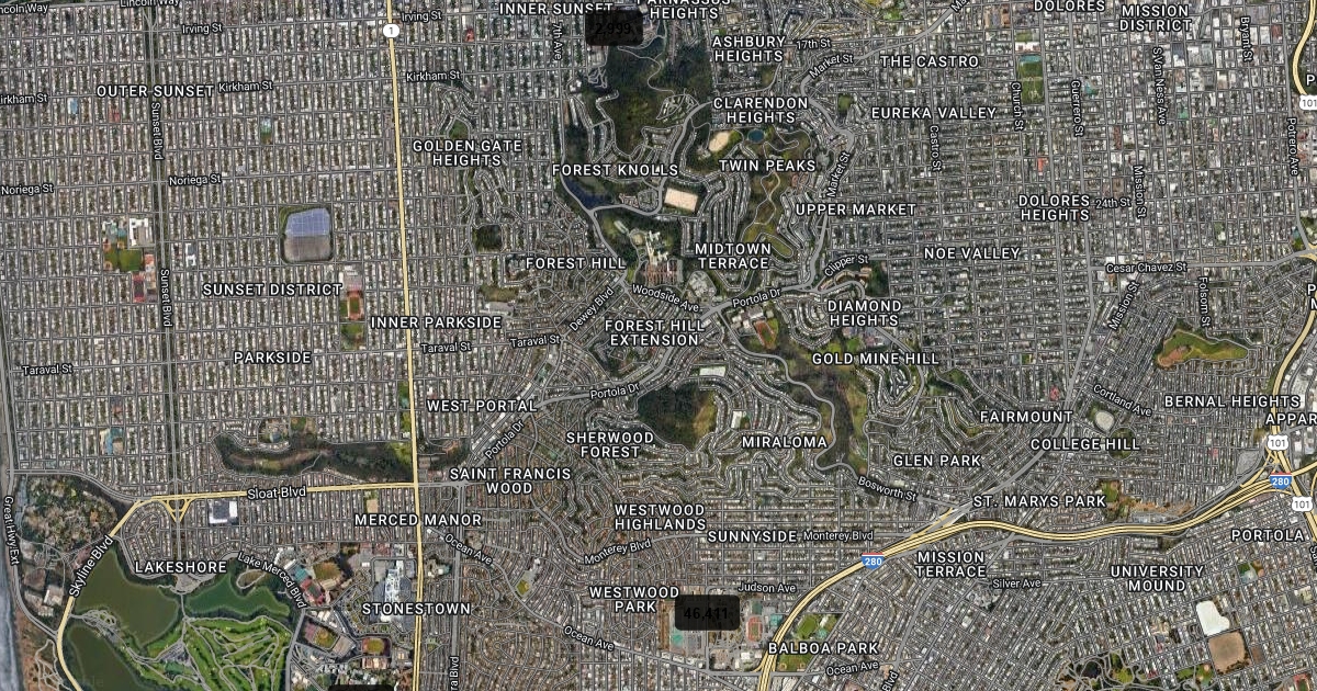 SF Colleges and Universities : Scribble Maps