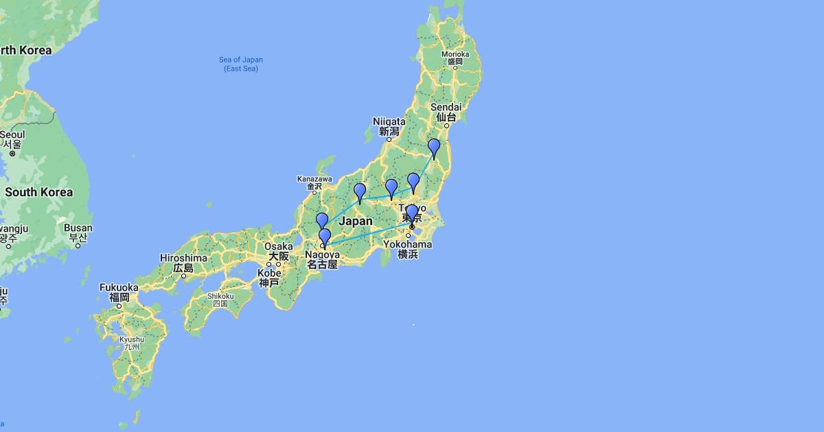 journey of loympic torch : Scribble Maps