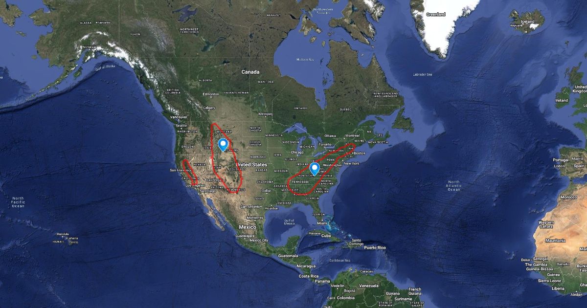 USA Physical Map : Scribble Maps