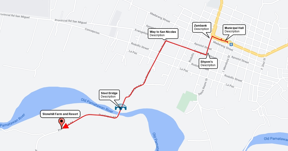 Stone hill road map : Scribble Maps