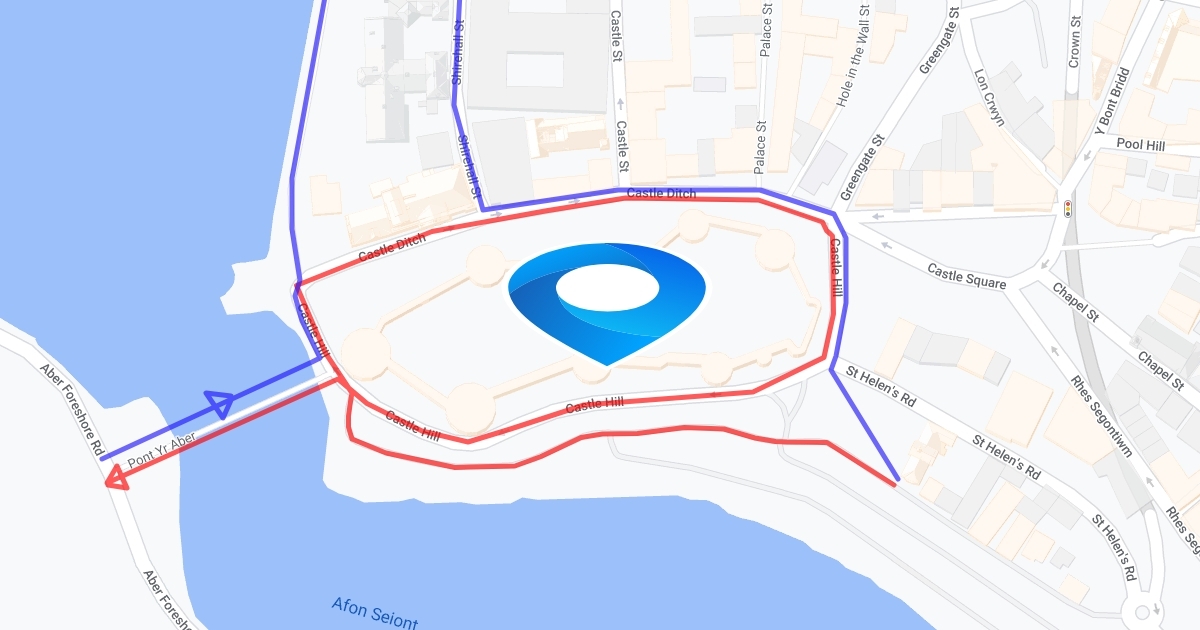 Route Moon walk : Scribble Maps