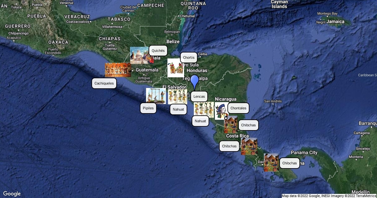 civilización precolombina de Centroamérica : Scribble Maps