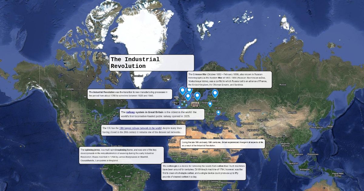 industrial revolution : Scribble Maps