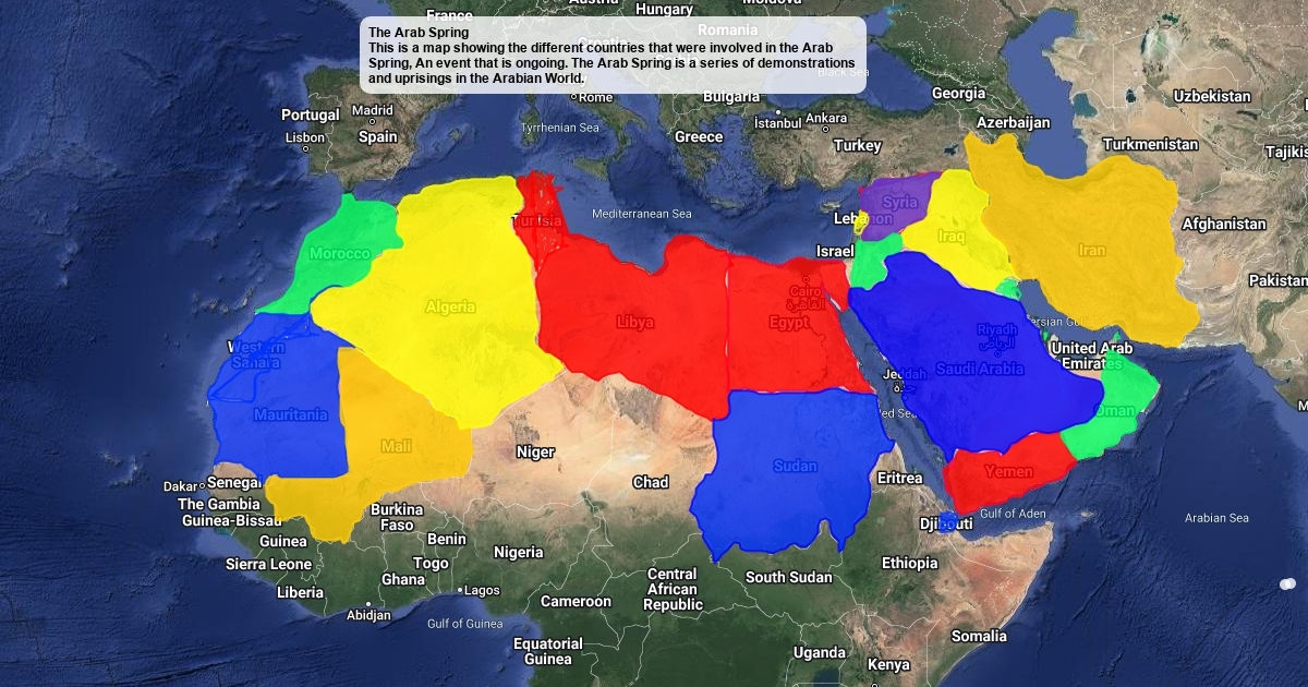 The Arab Spring : Scribble Maps