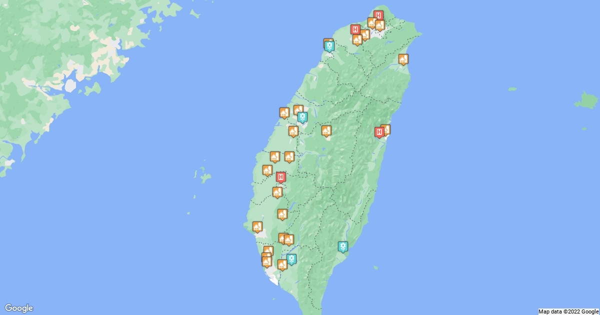 Midwifes to Find in Taiwan : Scribble Maps