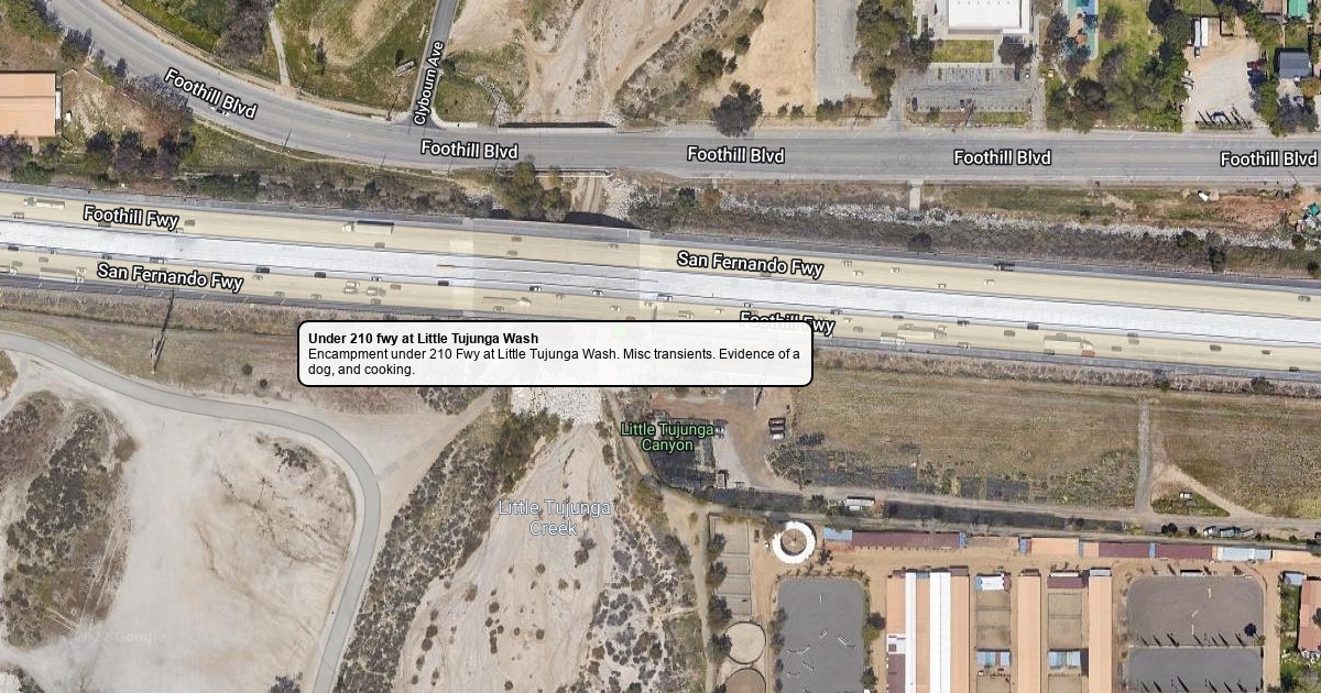 210 fwy/lil tujunga : Scribble Maps