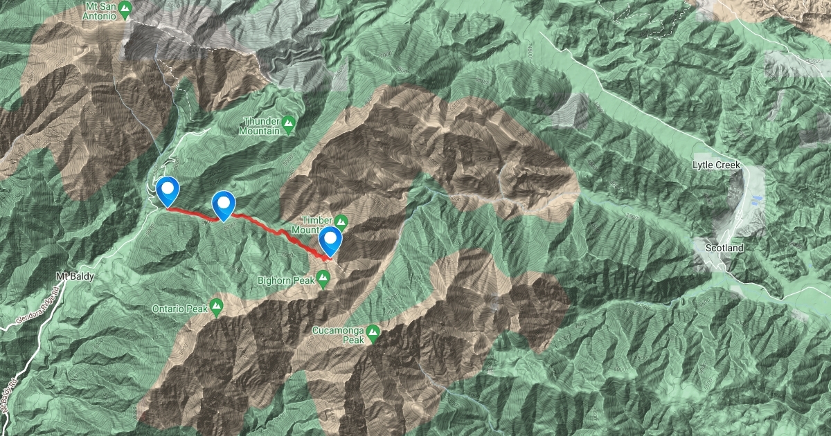 icehouse canyon trail : Scribble Maps