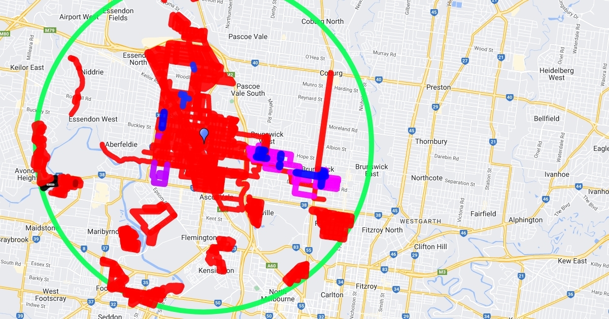 Iso walks : Scribble Maps