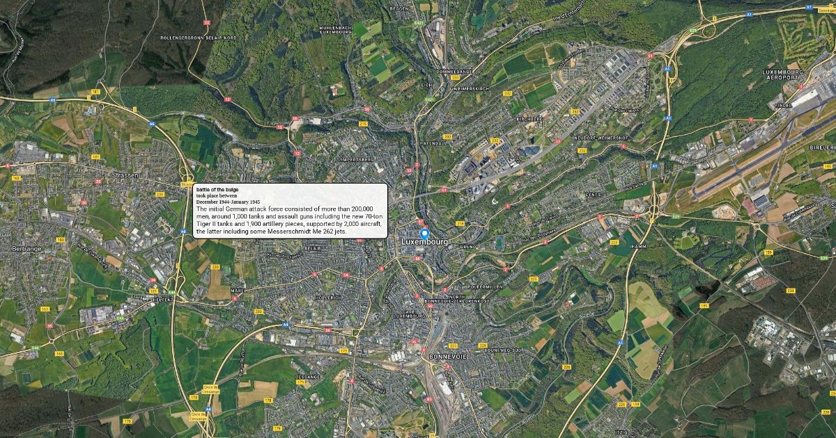 battle of the bulge : Scribble Maps