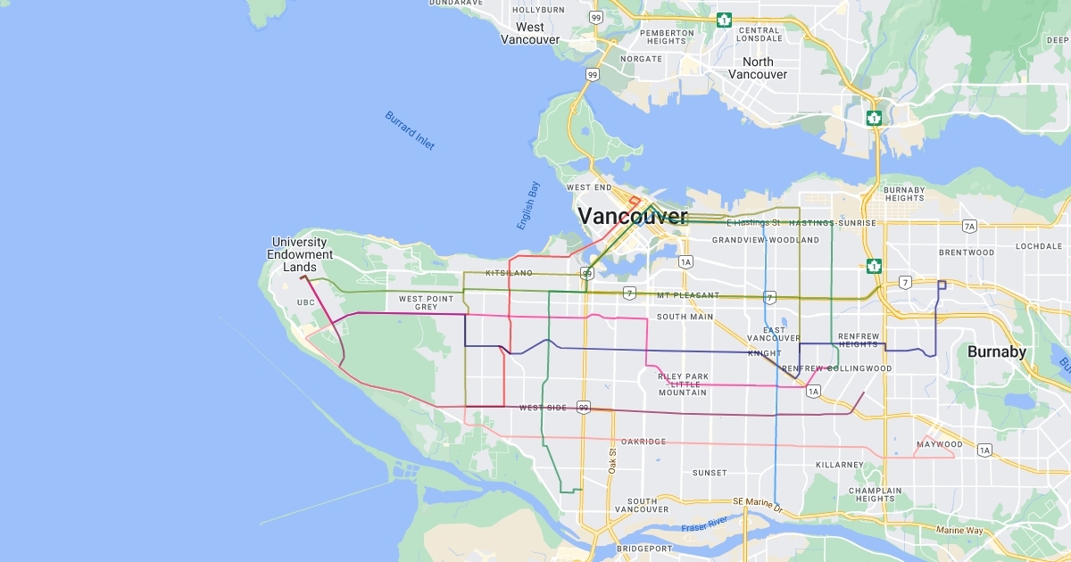 Vancouver Buses : Scribble Maps