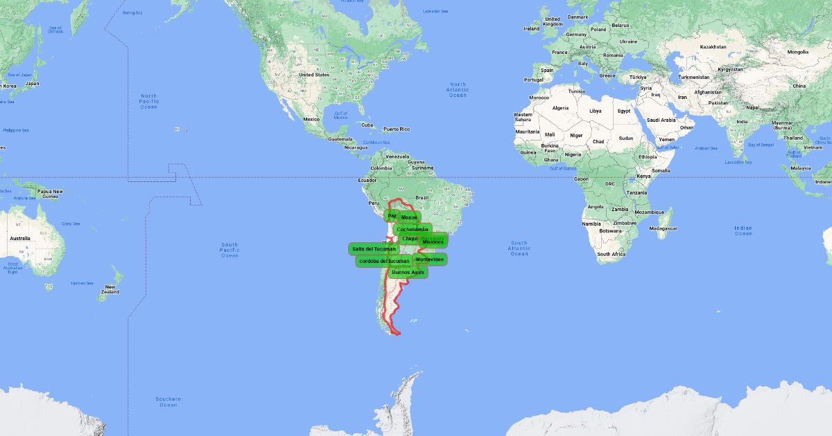 virreinato del rio de la plata : Scribble Maps