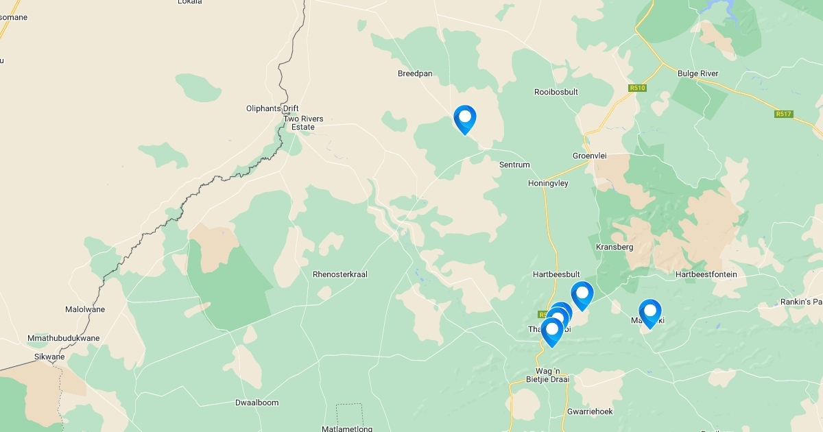 Thabazimbi Route Map : Scribble Maps