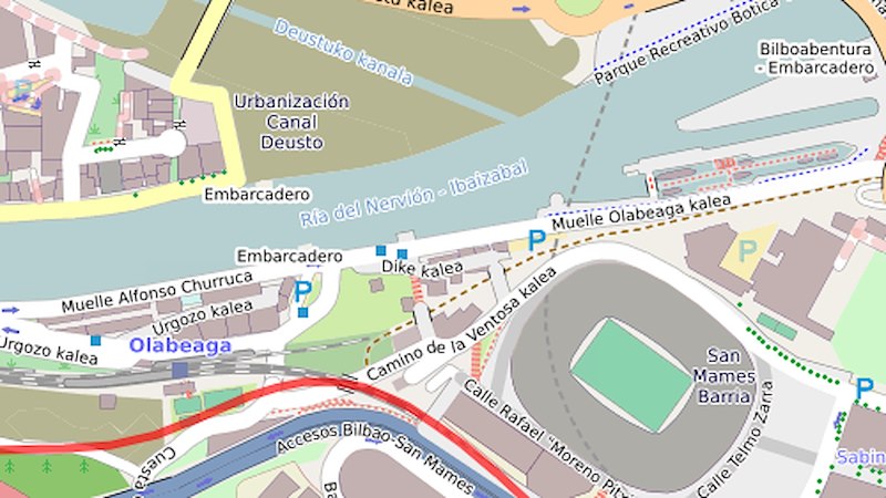 Mapa de trenes Bizkaia : Scribble Maps