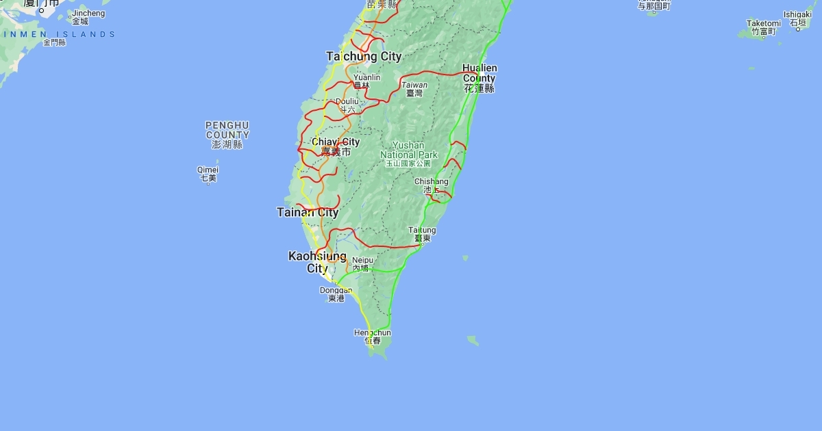 Taiwan Road Map * : Scribble Maps