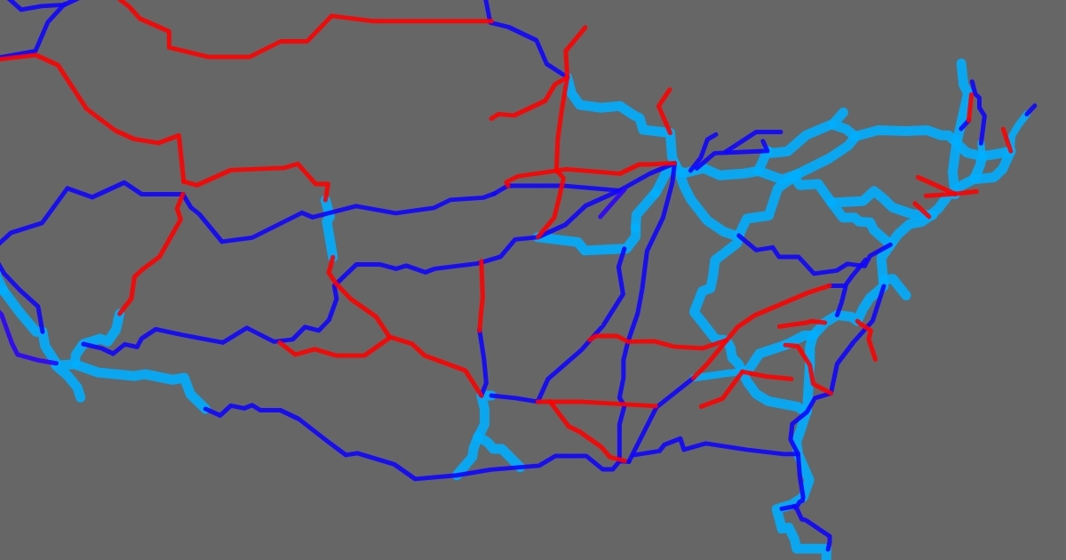 amtrak map dream future : Scribble Maps