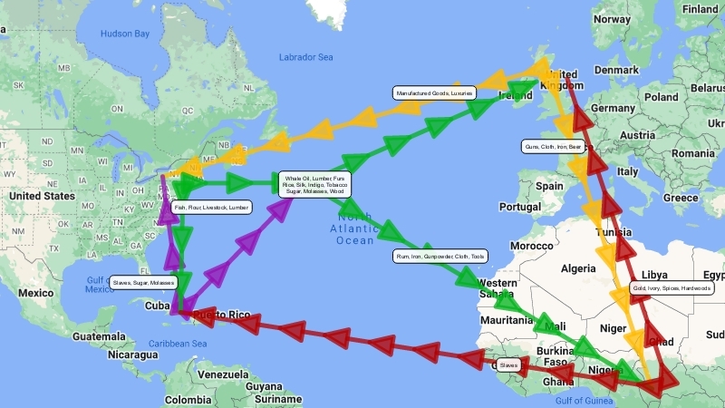 Triangular Trade : Scribble Maps