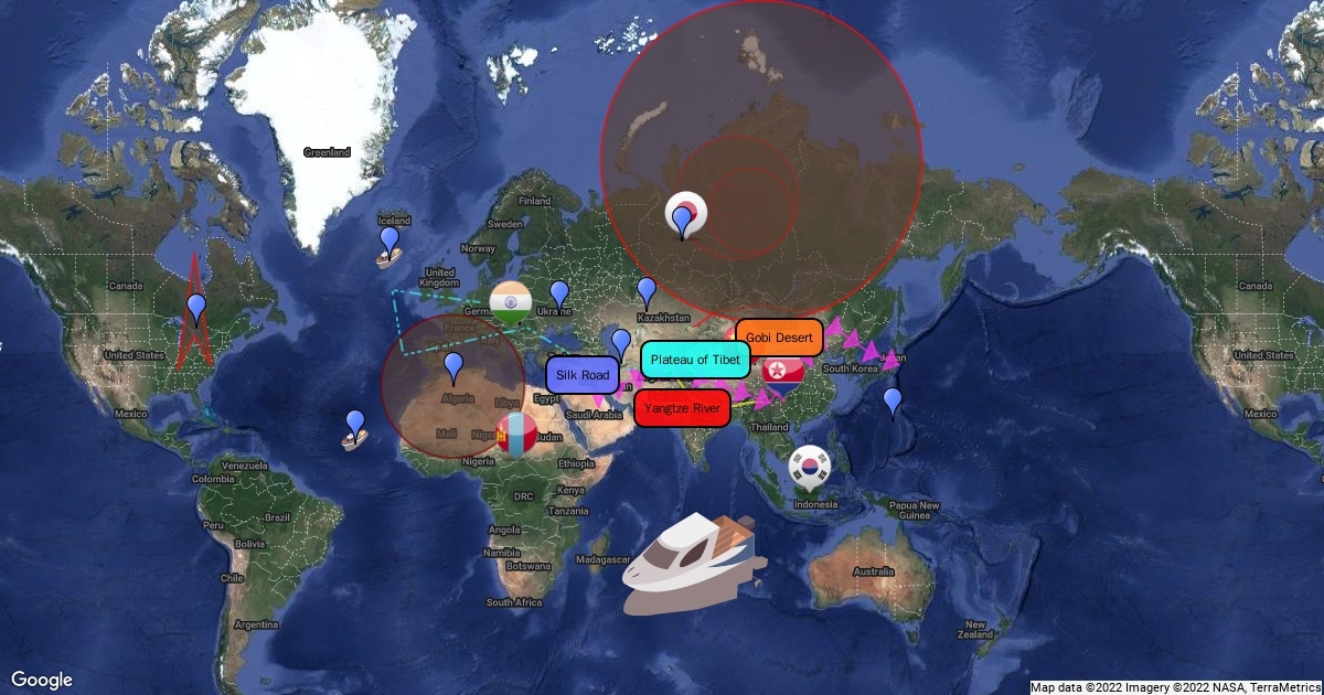 Map of the World. : Scribble Maps