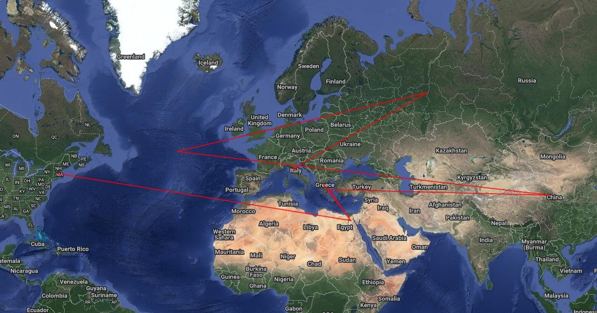 Clock Timeline Map : Scribble Maps