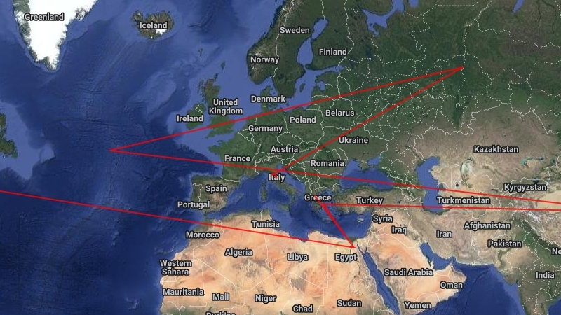 Clock Timeline Map : Scribble Maps