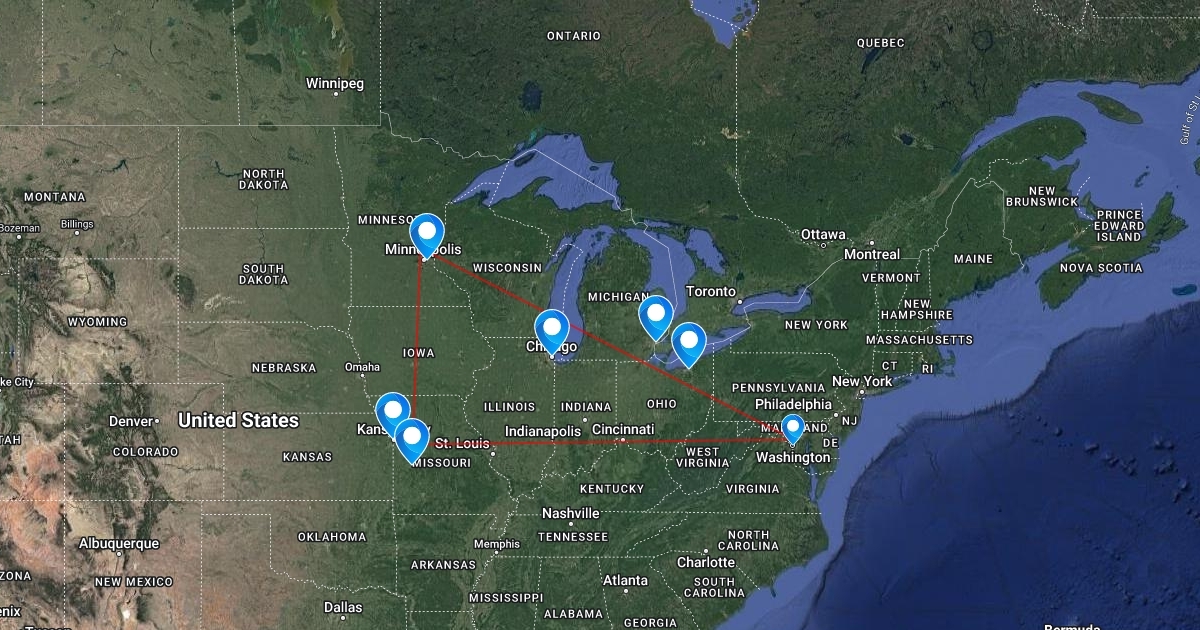 Baseball mapping : Scribble Maps