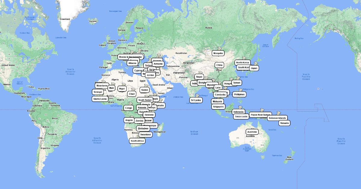 world vision map : Scribble Maps
