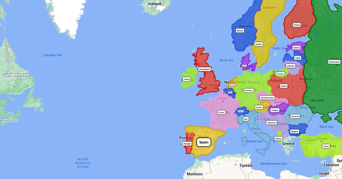 Political Boundaries Post-WWI : Scribble Maps