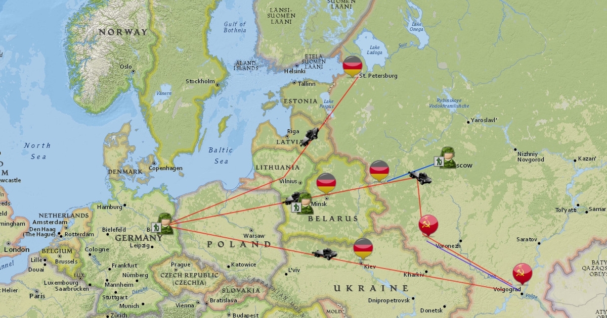 Operation Barbarossa : Scribble Maps