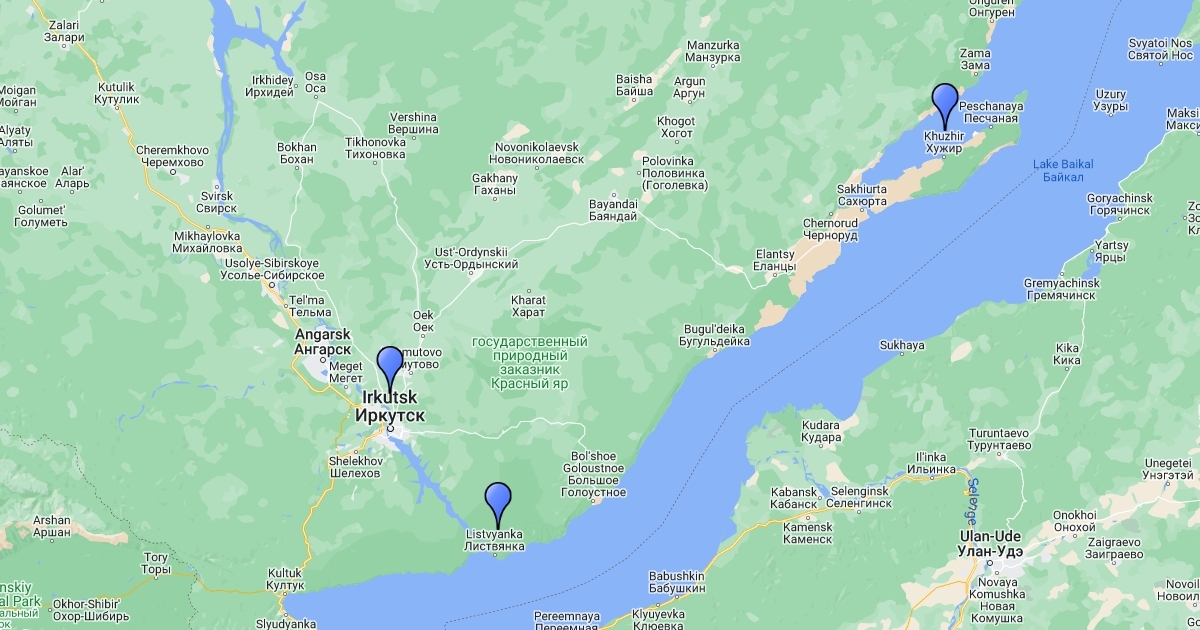 Lake Baikal Trip : Scribble Maps
